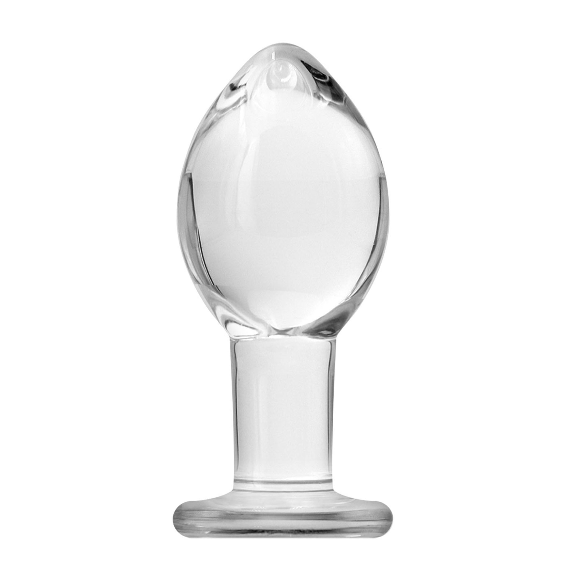 Crystal Premium Glass Large Butt Plug - Life's Too Fun